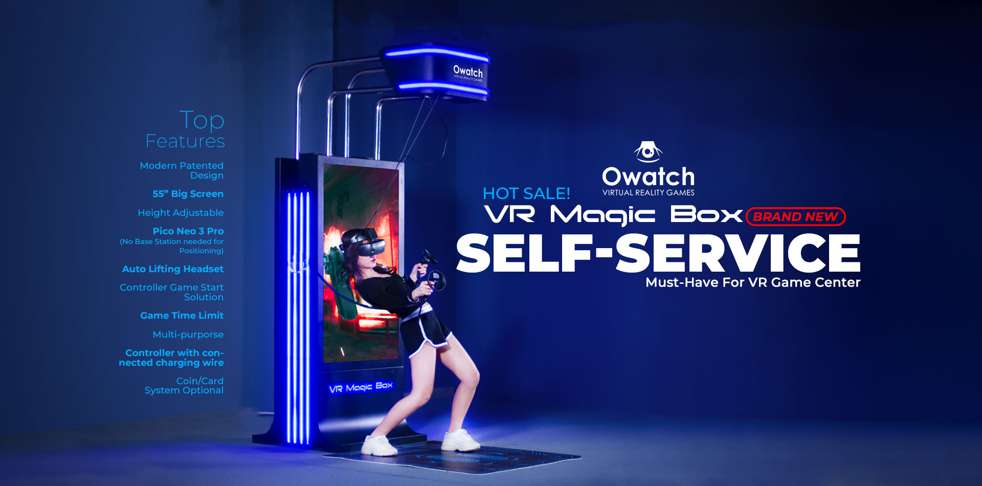 Commercial VR Standing Platform for Game Center | Owatch™