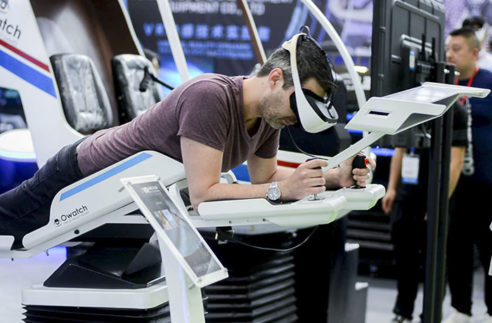 Birdly VR Flight Simulator Virtual Reality Flying | Owatch™